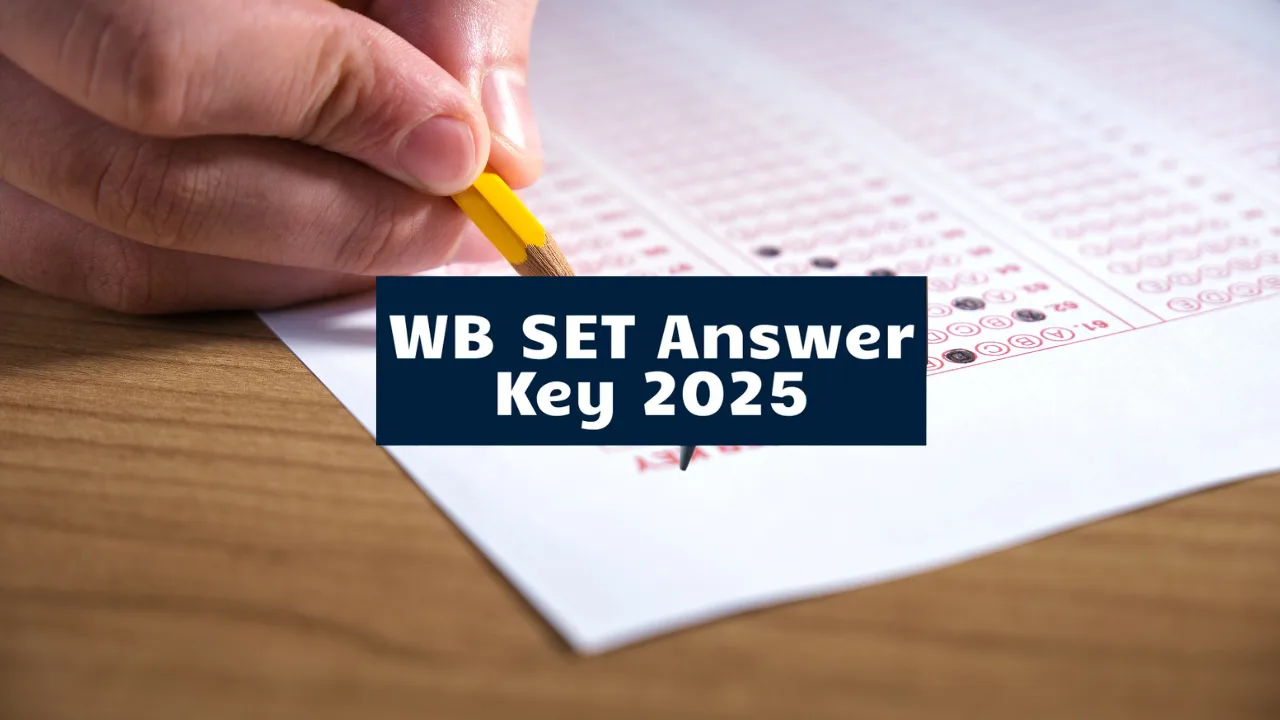 WB SET answer Key 2025 Expected Soon